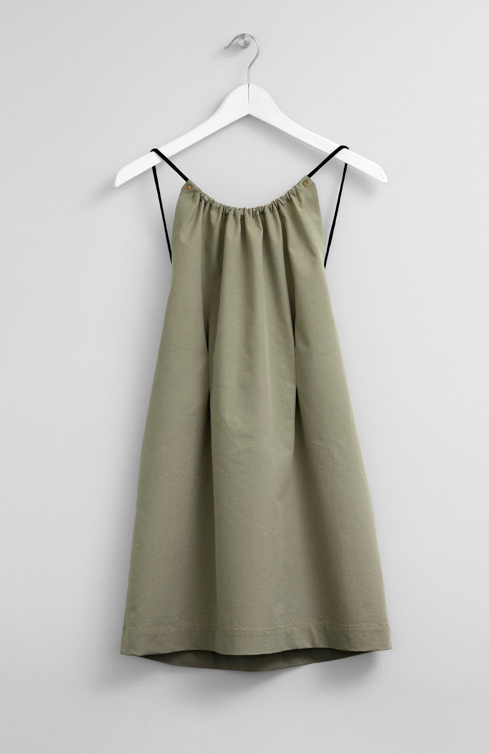 BACKLESS KHAKI MINI DRESS – SomeMoment