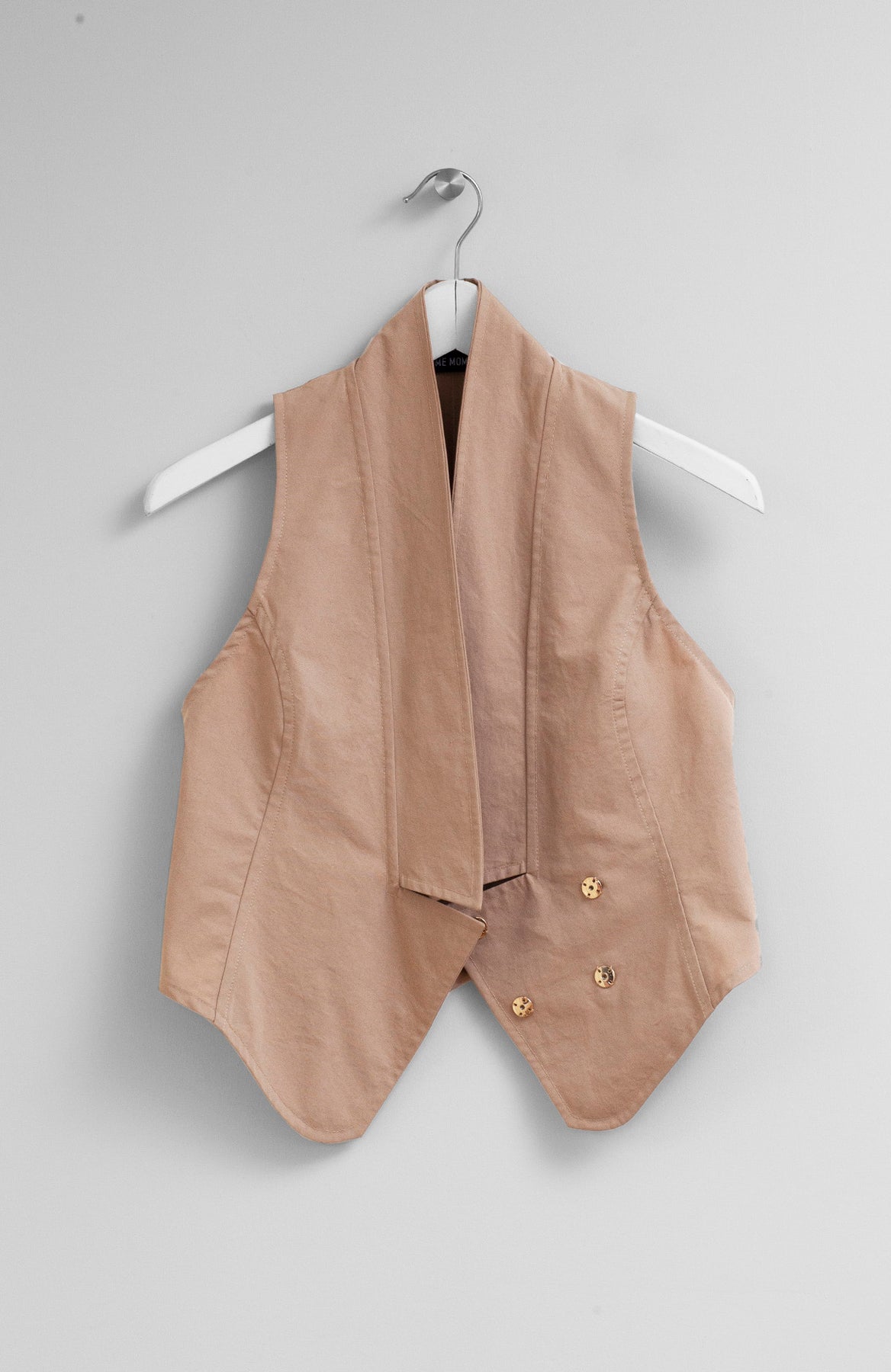 BEIGE COTTON VEST – SomeMoment