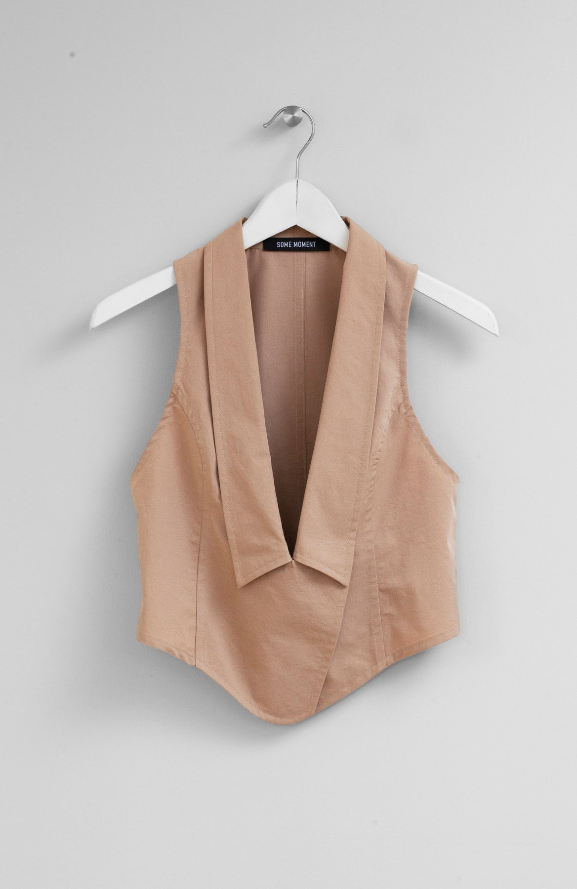 BEIGE COTTON VEST – SomeMoment